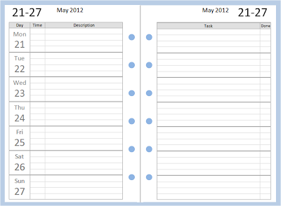 My Life All in One Place: Finally! Free Pocket Filofax diary layouts to ...