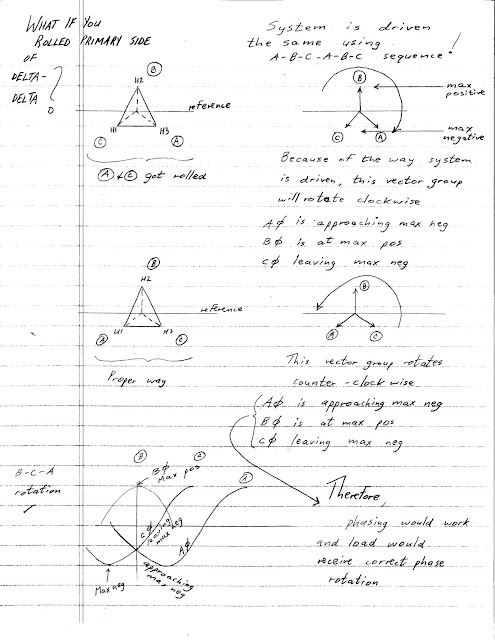 Technical Notes: Phase Rotation on Delta-Delta Transformer