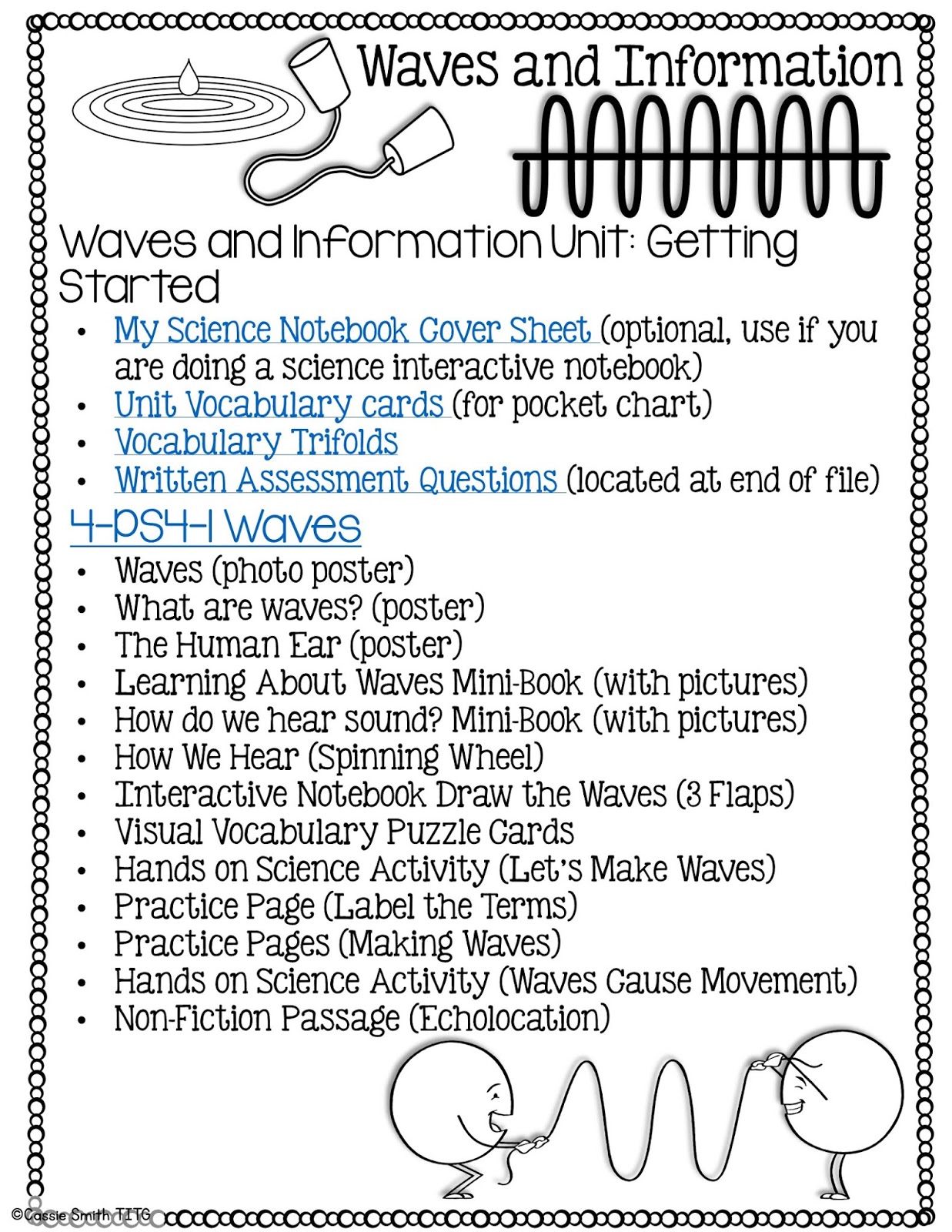 Waves and Information 4th Grade NGSS - Thrifty in Third Grade