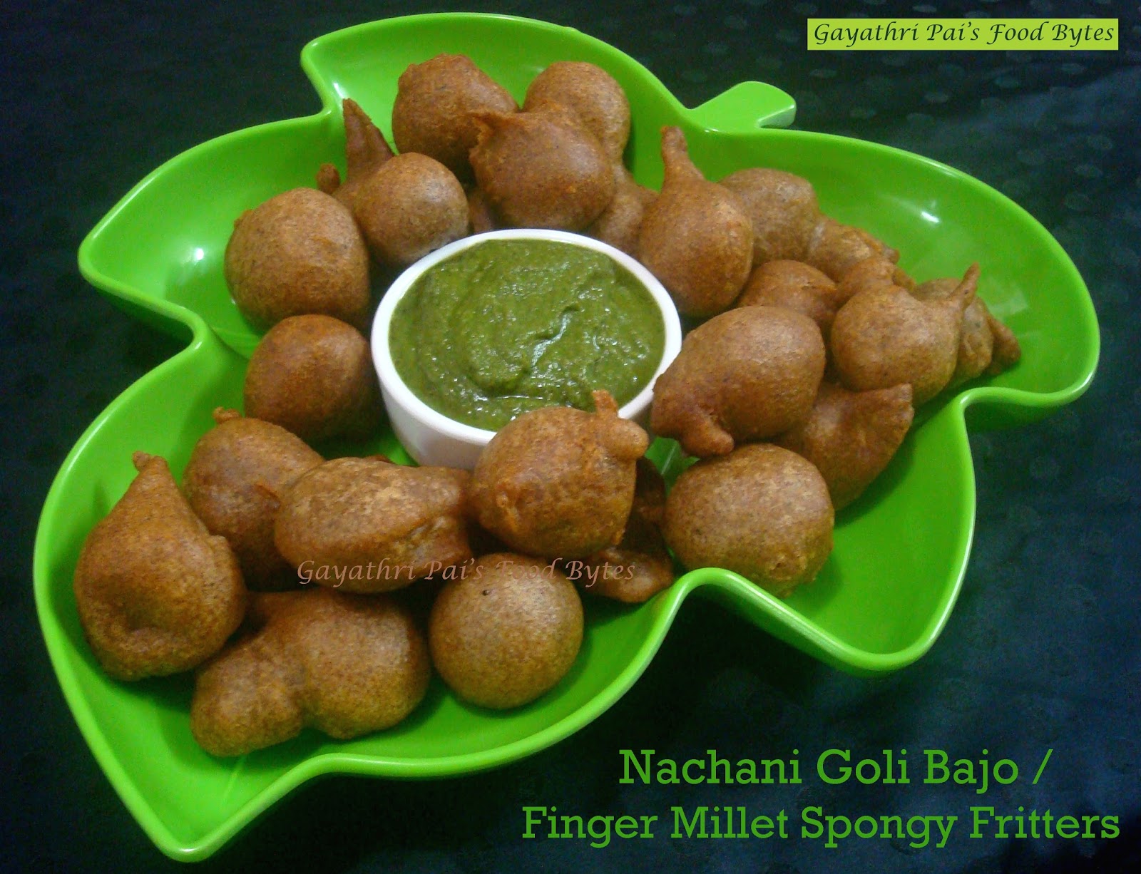 Gayathri Pai's Food Bytes: Nachani Goli Bajo / Finger Millet Spongy ...