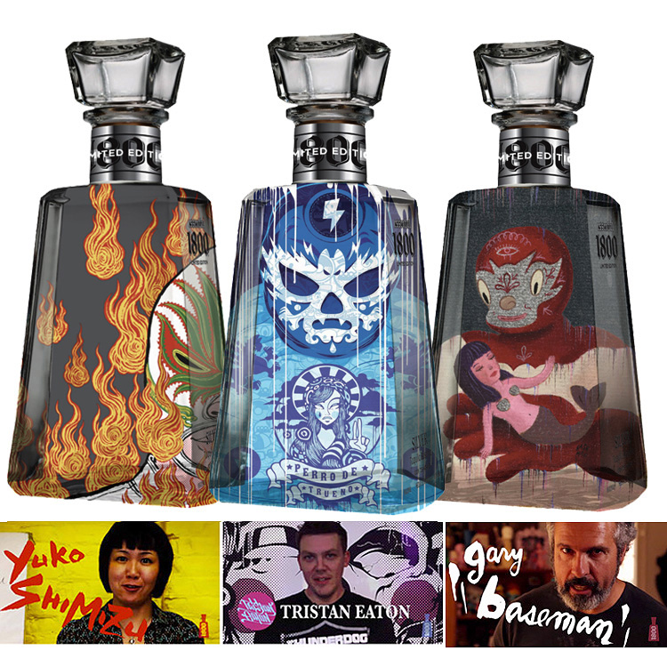 If It's Hip, It's Here (Archives): 1800 tequila artist bottles