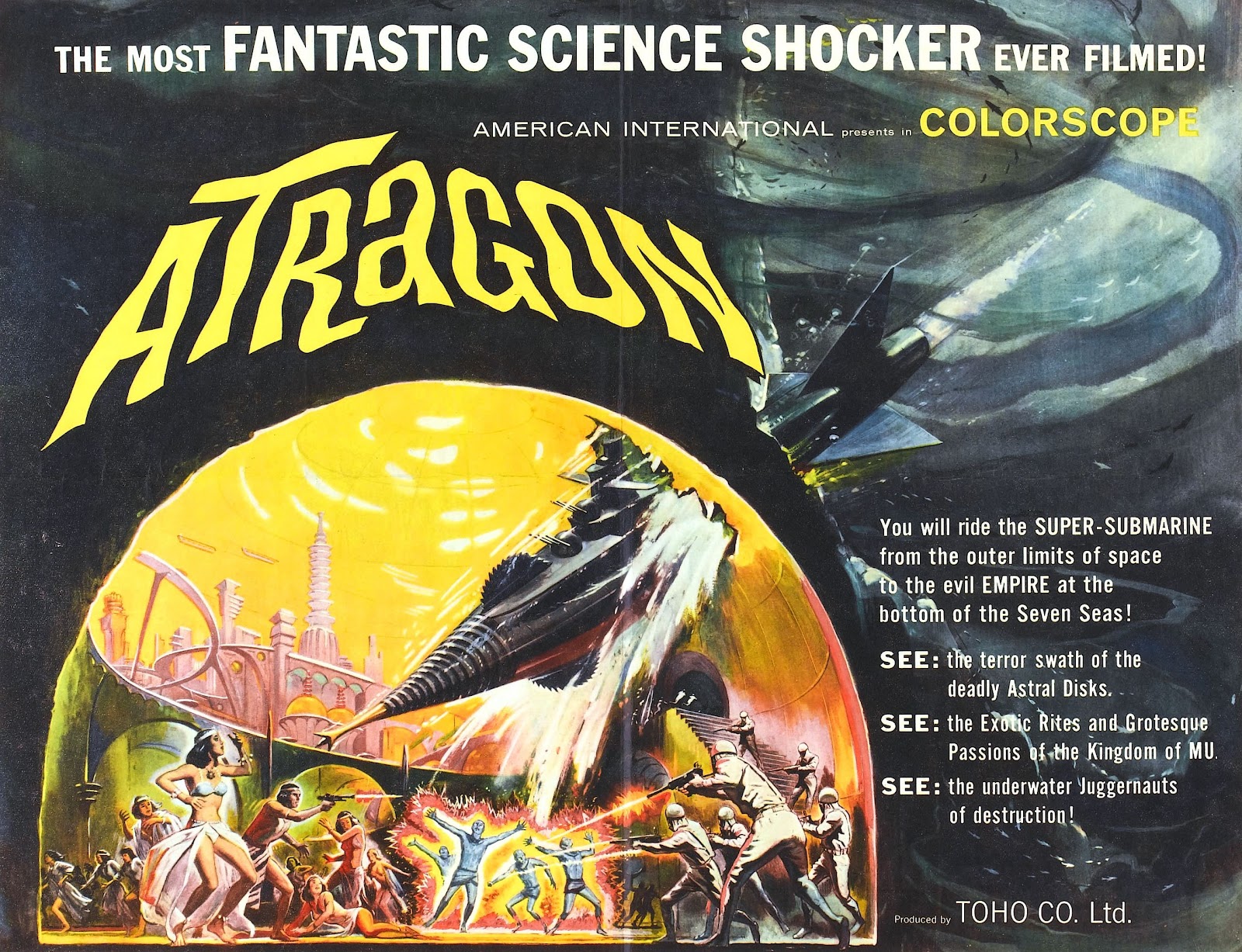 FANTCAST: SERPIENTE MARINA MANDA DE LA PELÍCULA "ATRAGON" (1963)