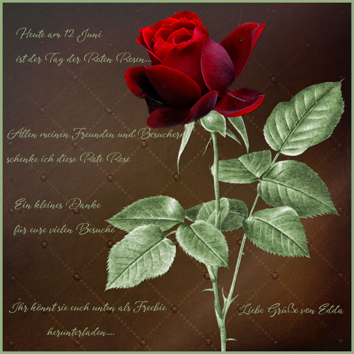 Claudin Design: 12 Juni ist der Tag der Roten Rosen..