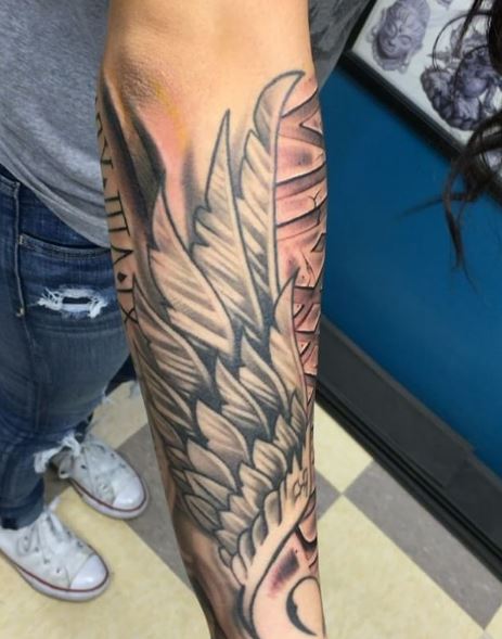 50+ Best Wing Tattoos For Guys (2019) - Angel, Demonic, Cross, Heart ...