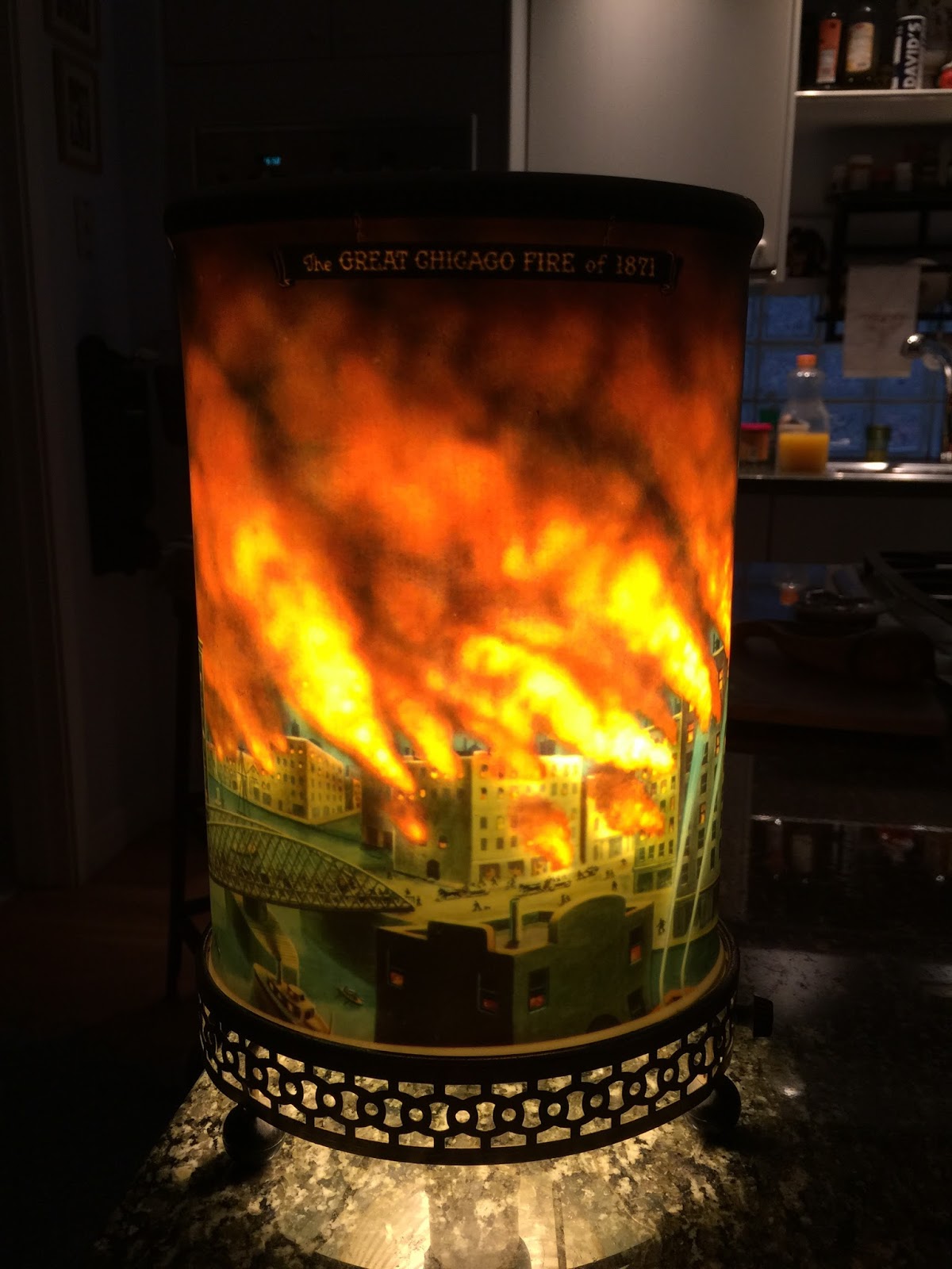 Hindsight : Antique 1871 Chicago Fire Lamp