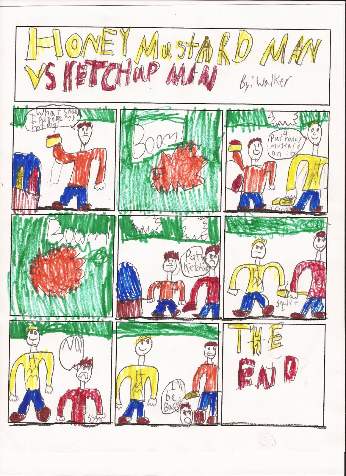 JES ART QUEST: Some of the AWESOME comics from 3rd grade!