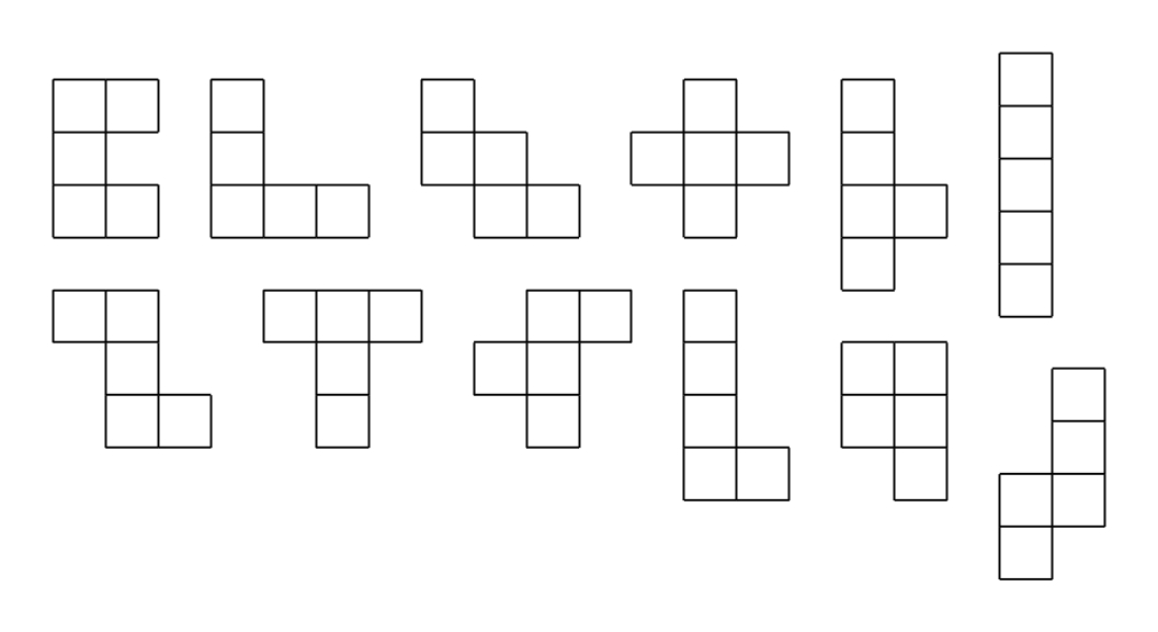 SILVA NEVES MATH BLOG: Pentaminós
