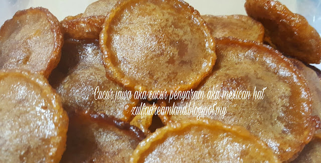ZULFAZA LOVES COOKING: Kuih cucur penyaram aka cucur jawa aka mexican hat