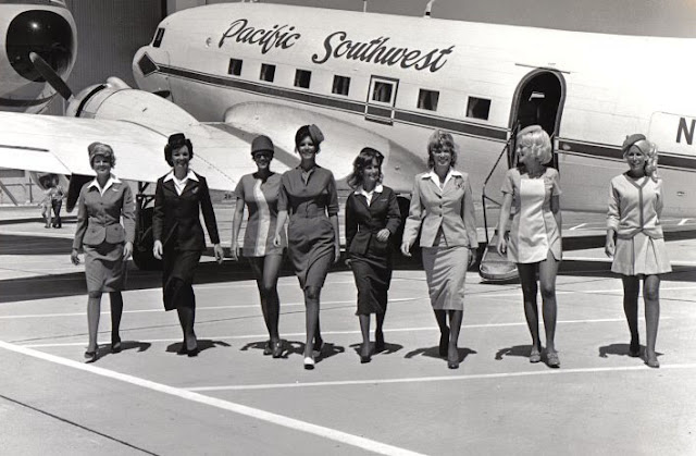 Cabin Crew Photos: Vintage Photos of Pacific South West Airlines Flight ...