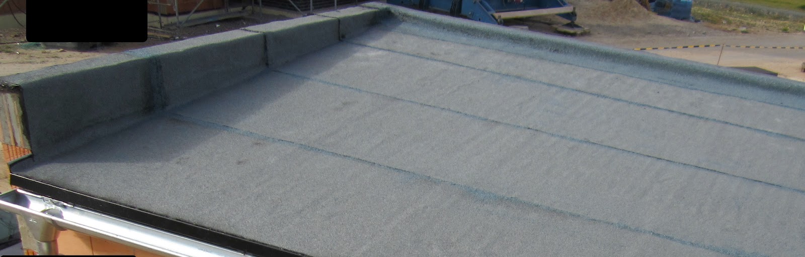 Unser Hausbau: Garage in Eigenleistung: 3. Lage Bitumenbahn angeschweißt