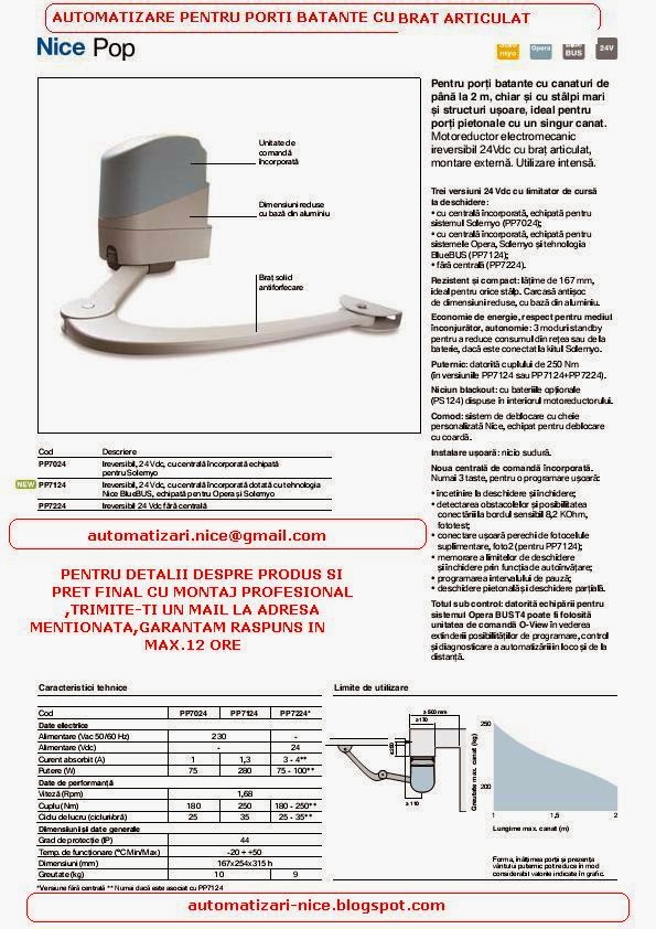 AUTOMATIZARI PORTI-USI GARAJ,INDUSTRIALE-SCHEME ELECTRICE: Automatizare ...