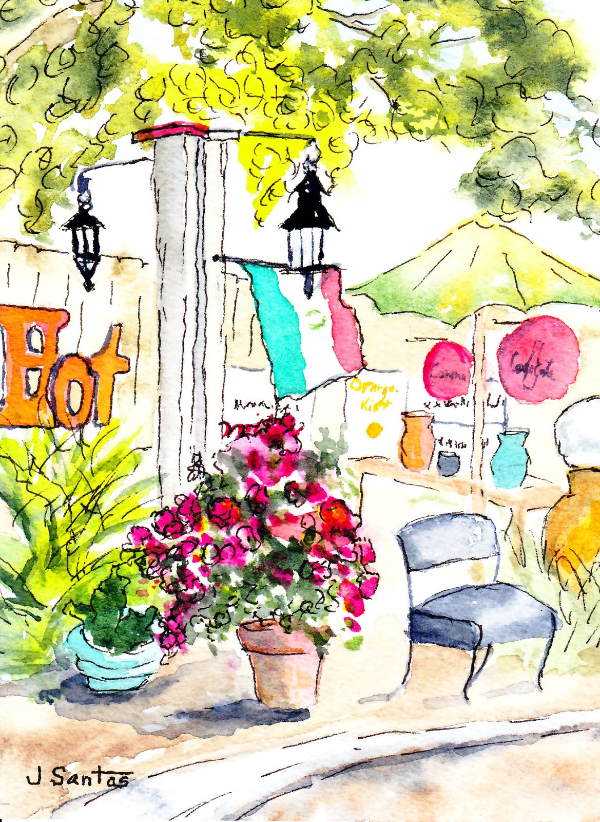 Paintsites Blog: Anna Cook's "La Casa De Las Campanas" Mexican Garden ...