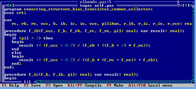 Karya Ilmiah Conecting Structure Bias Transistor Common Collector
