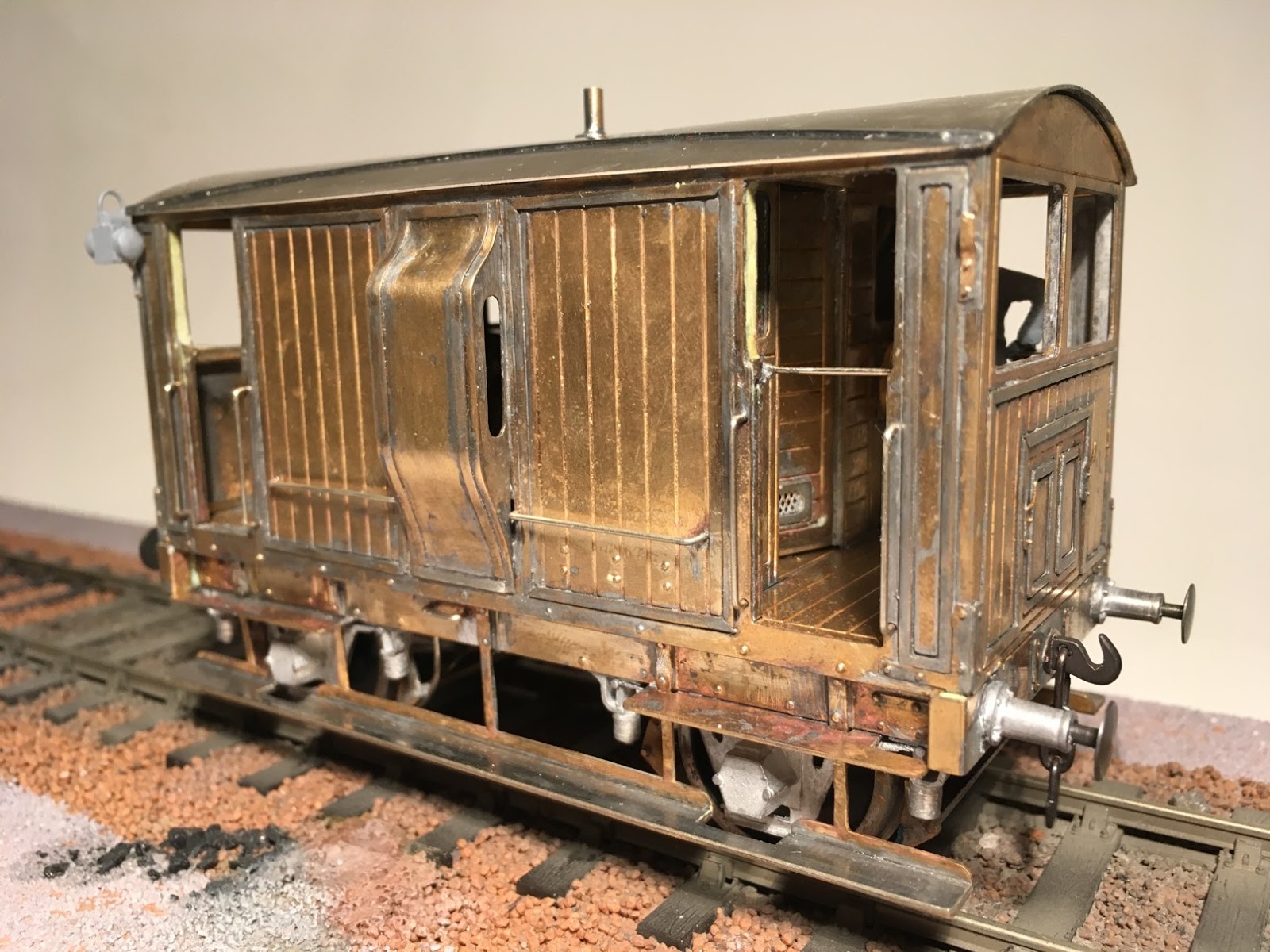 petesworkshop: G&SWR Brake Van construction complete.