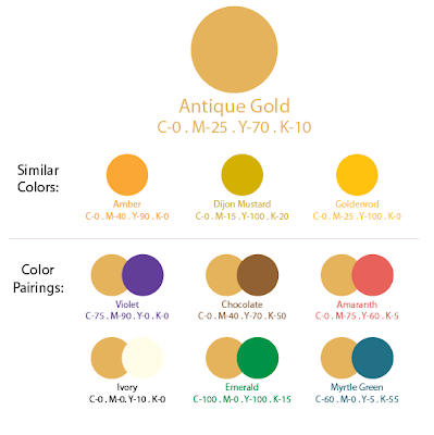 Ideas by Andrea: Color of the Week - Antique Gold