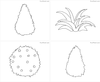 Four Coloring: Free printable Bush coloring pages for kids