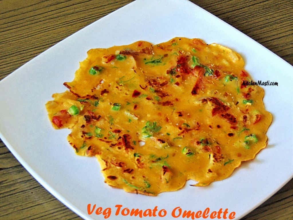 Vegetarian Tomato Omelette | Vegetarian Recipes