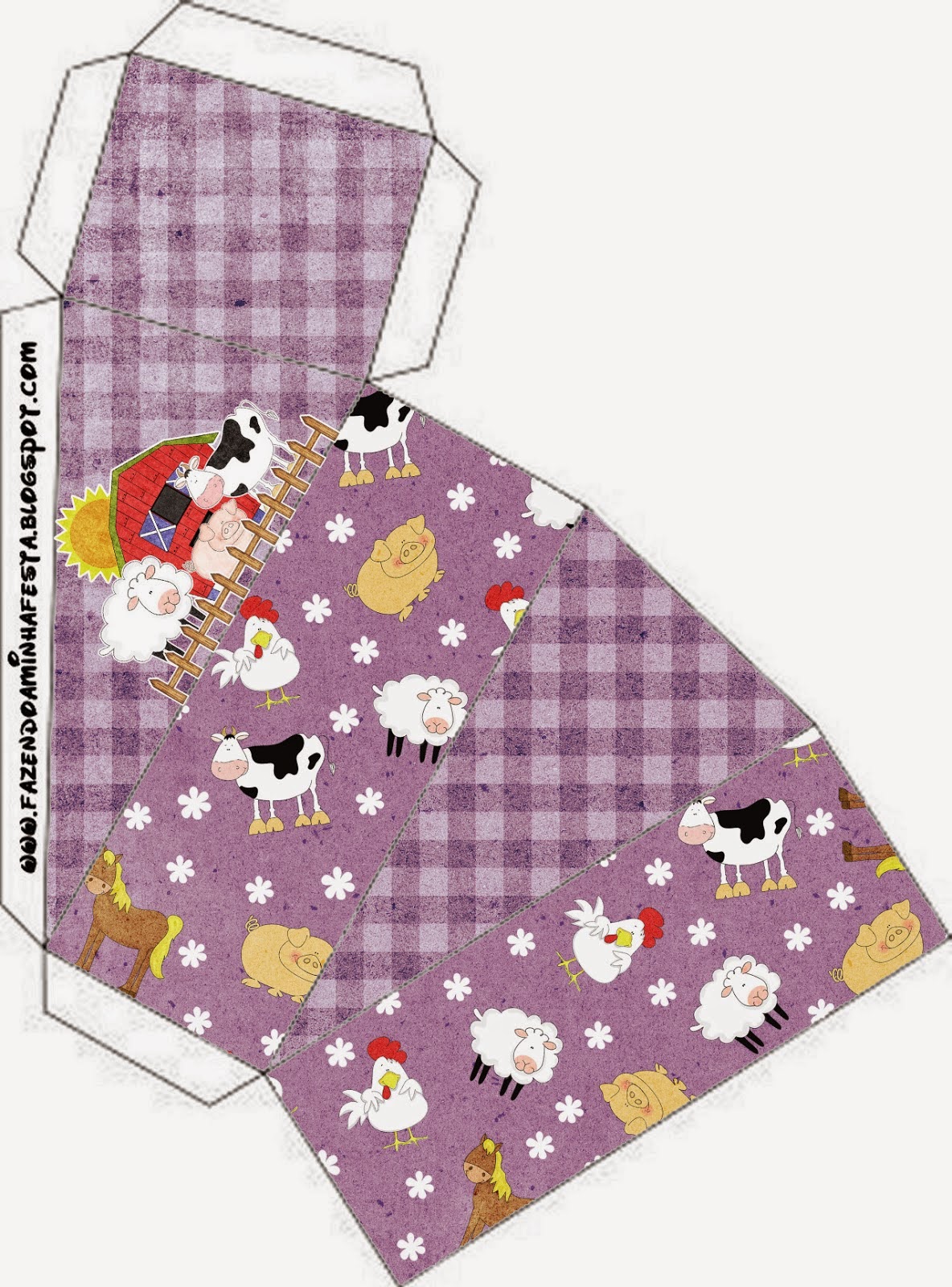 The Farm in Purple: Free Printable Party Boxes. - Oh My Fiesta! in english