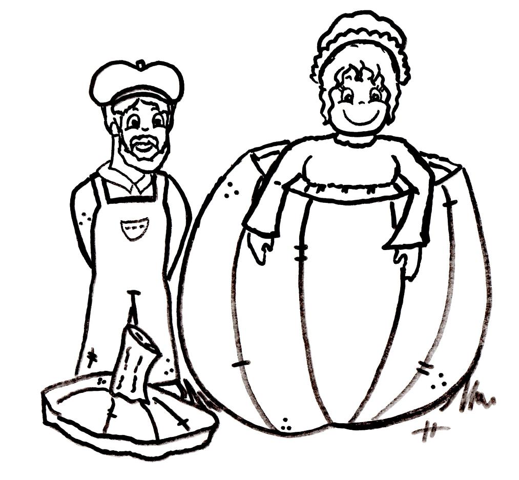 Peter Pumpkin Eater Coloring Page Home Sketch Coloring Page