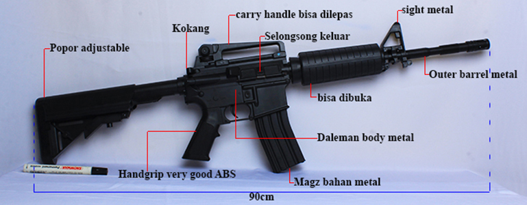 BISON C101 M4A1 CARBINE with EJECTING SHELLS | JUAL BELI AIRSOFTGUN AEG ...
