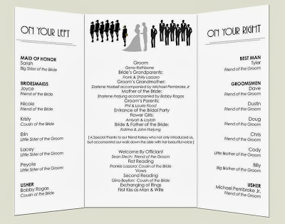 MY | GATSBY | WEDDING: THE | PROGRAMS