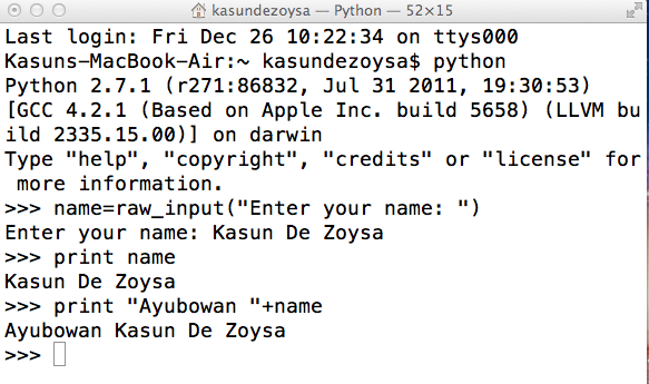 1. ආයුබෝවන් පයිතන් ~ Sinhala Python Book