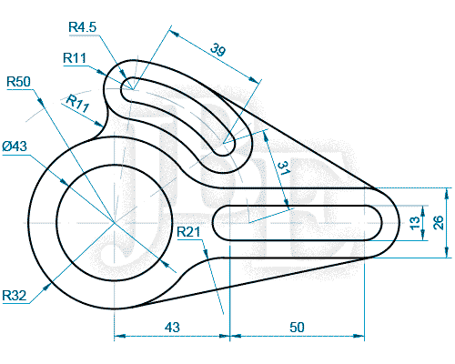 AutoCAD para todos: Solución Ejercicio Propuesto 15 - AutoCAD Básico