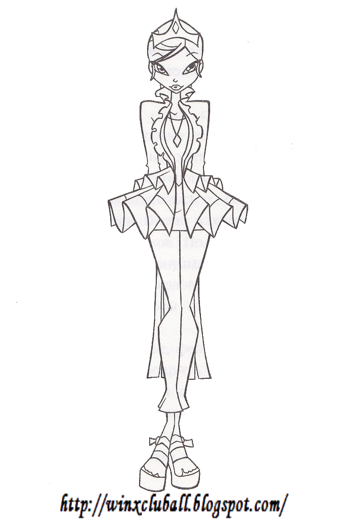 Bocetos de la Princesa Galatea - Winx Club All