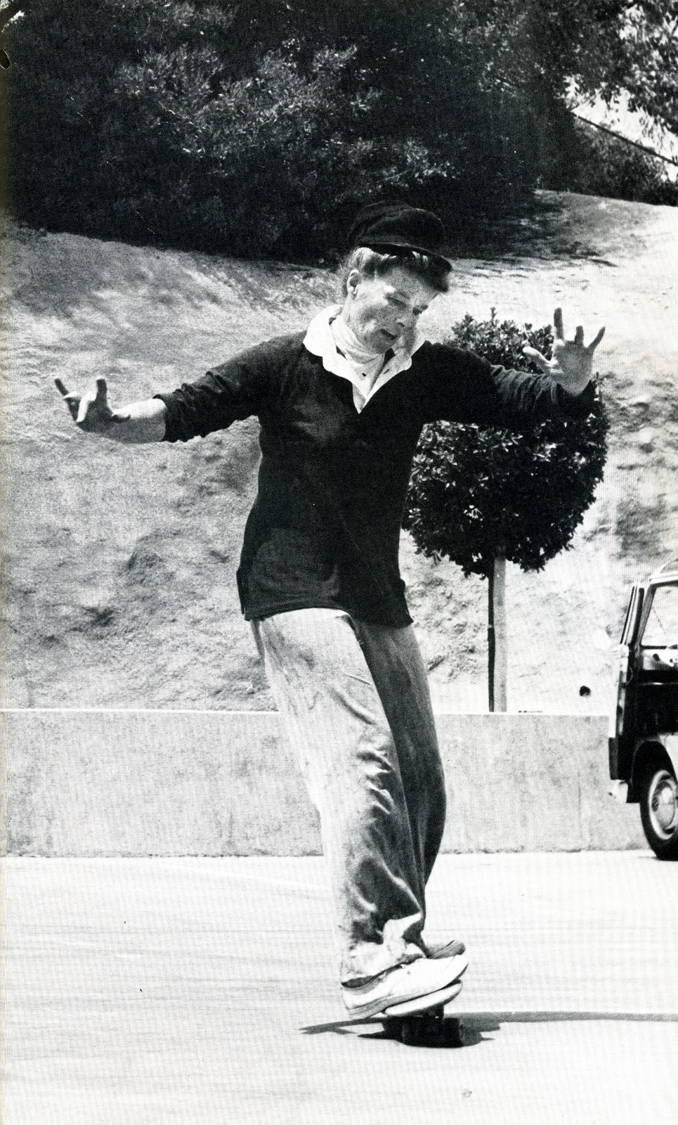 Katharine Hepburn Skateboarding, ca. 1960s ~ Vintage Everyday