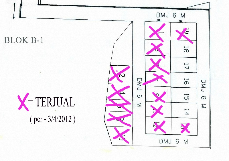BLOK PLAN LOKASI YANG SEDANG DIBANGUN