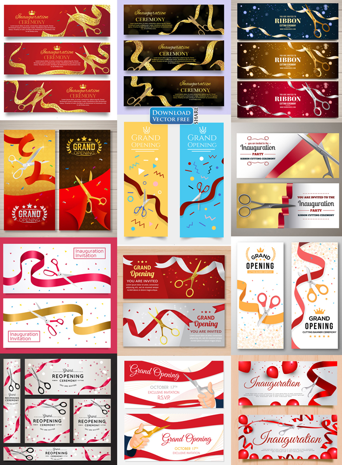 25+ mẫu băng rôn mời dự lễ khai trương đẹp grand oppening banners ...