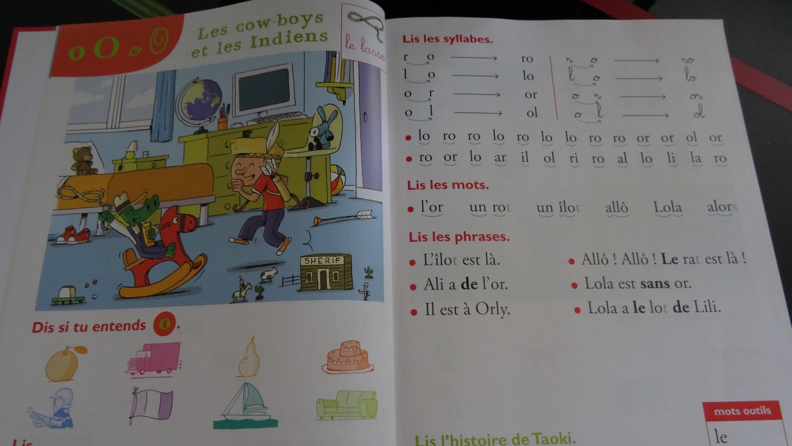 Taoki : 1ère période, chapitre 2 : la maison avec les sons "o" et "é"