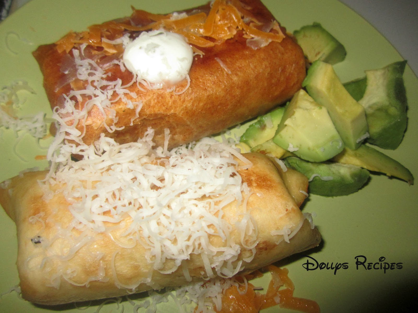 Dolly's Recipes N' more: Chimichangas de Pollo