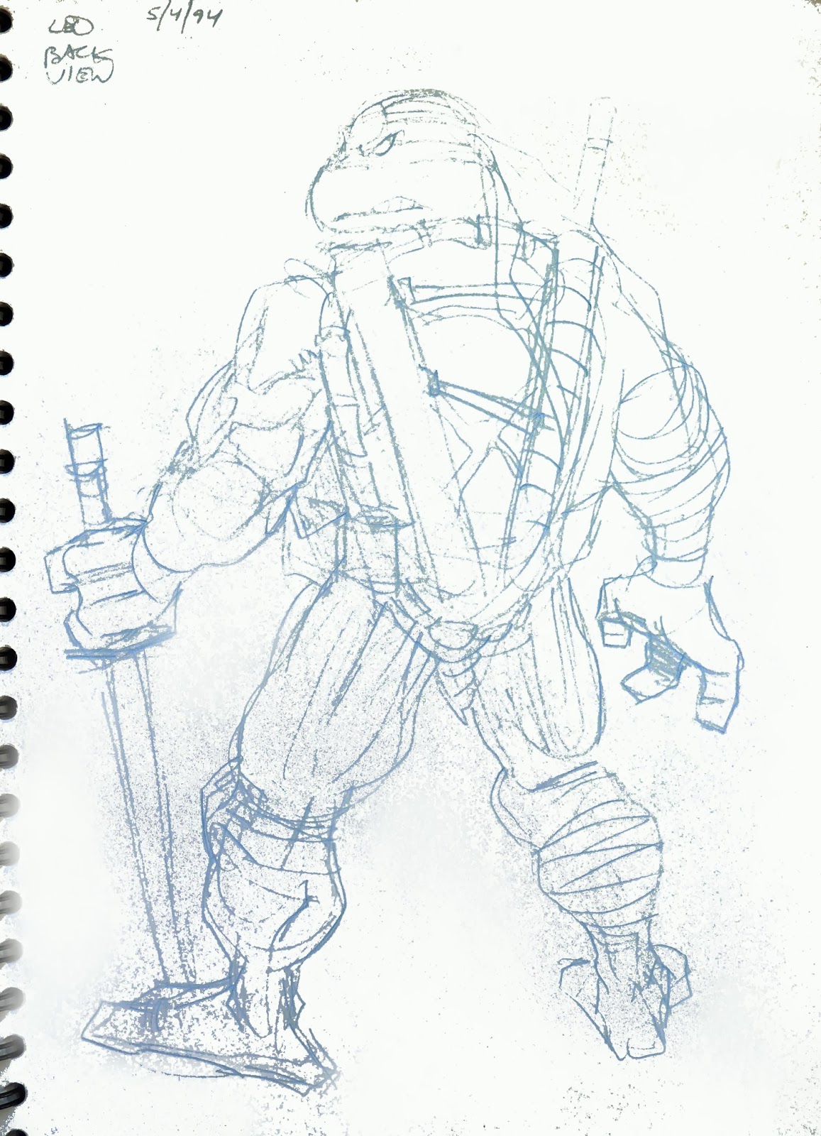 Peter Laird's TMNT blog: Blast from the Past #683: Sketchbook pages 27 ...