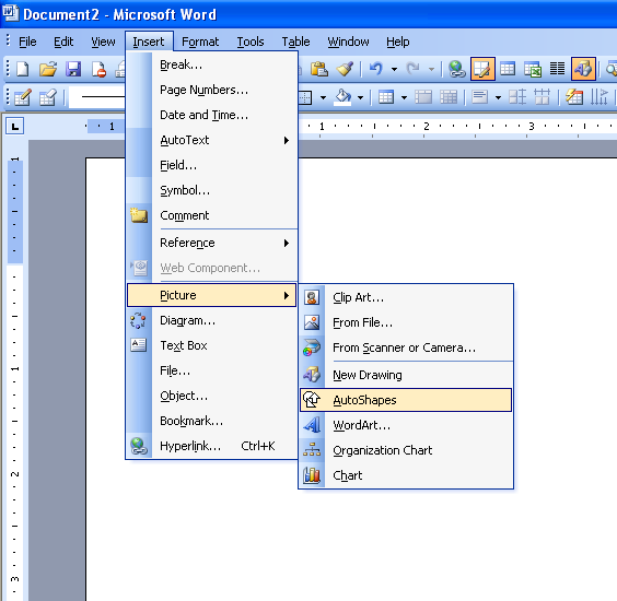 Insert Auto Shape In Microsoft Word ~ Microsoft Office Support