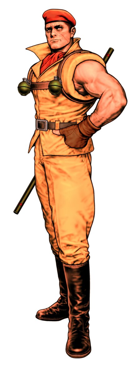 All Videogame Fighting Characters: Rolento Schugerg (STREET FIGHTER)