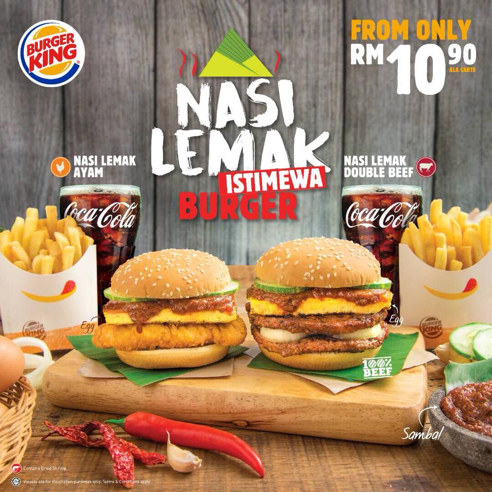 Burger King Malaysia introduces Nasi Lemak Burger