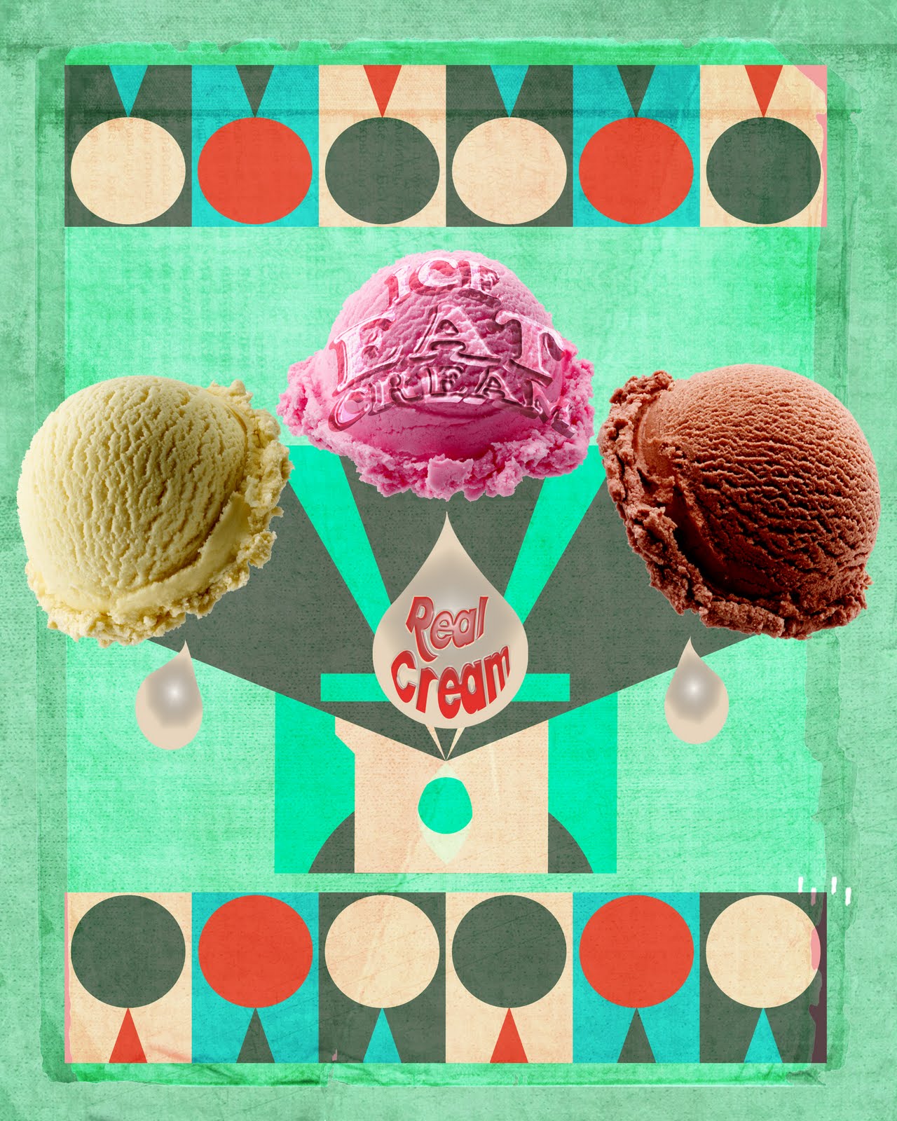 KimsArt & Graphic Design: Some Different Versions of the 'Eat Ice Cream ...