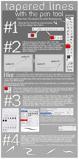 One night in Bangkok.....: Photoshop Tapered Line Tutorial