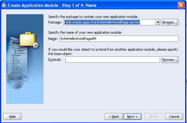 Oracle Application's Blog: Creating a Hello World Page in OAF
