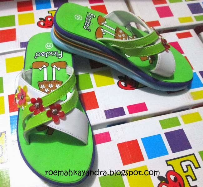 Roemah Kayandra: Sendal Girl Fladeo 3 hijau
