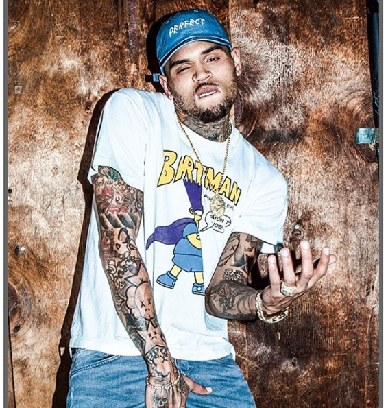 Chris Brown sexy on the cover of Urban Ink magazine