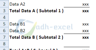 Cara Menggunakan dan Fungsi Rumus SUBTOTAL Dalam Microsoft Excel - ADH-EXCEL.COM Tutorial