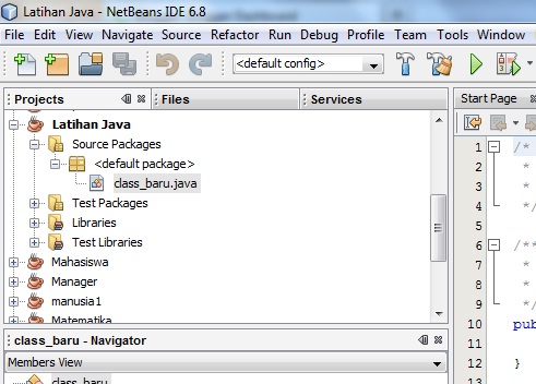 Java dan Android: Membuat Class Baru Pada Netbeans