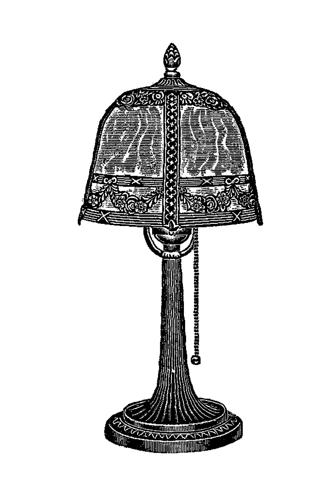 Digital Stamp Design: Digital Household Clip Art Vintage Table Lamp ...
