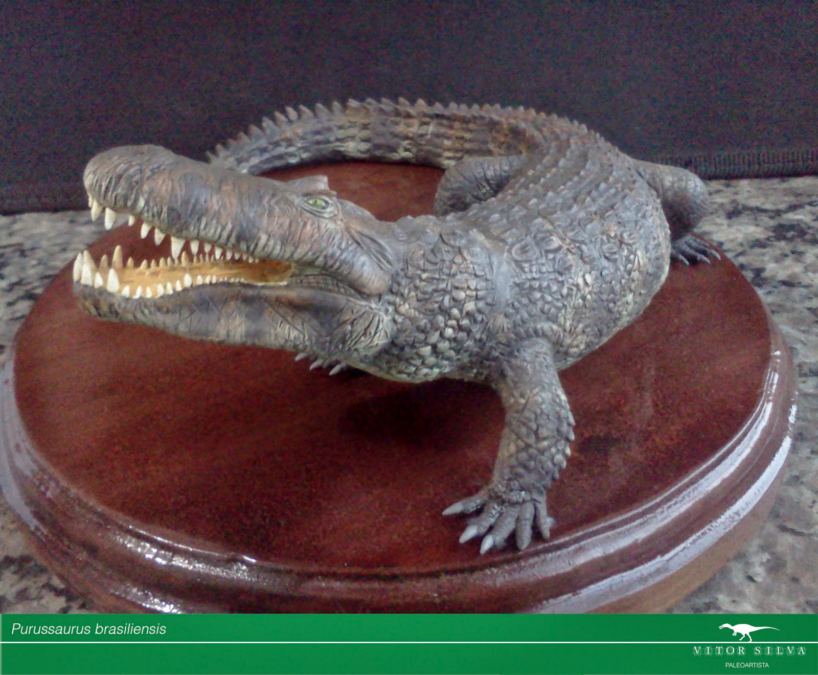Vitor Silva - Paleoartista: Purussaurus - Paleo Brasil