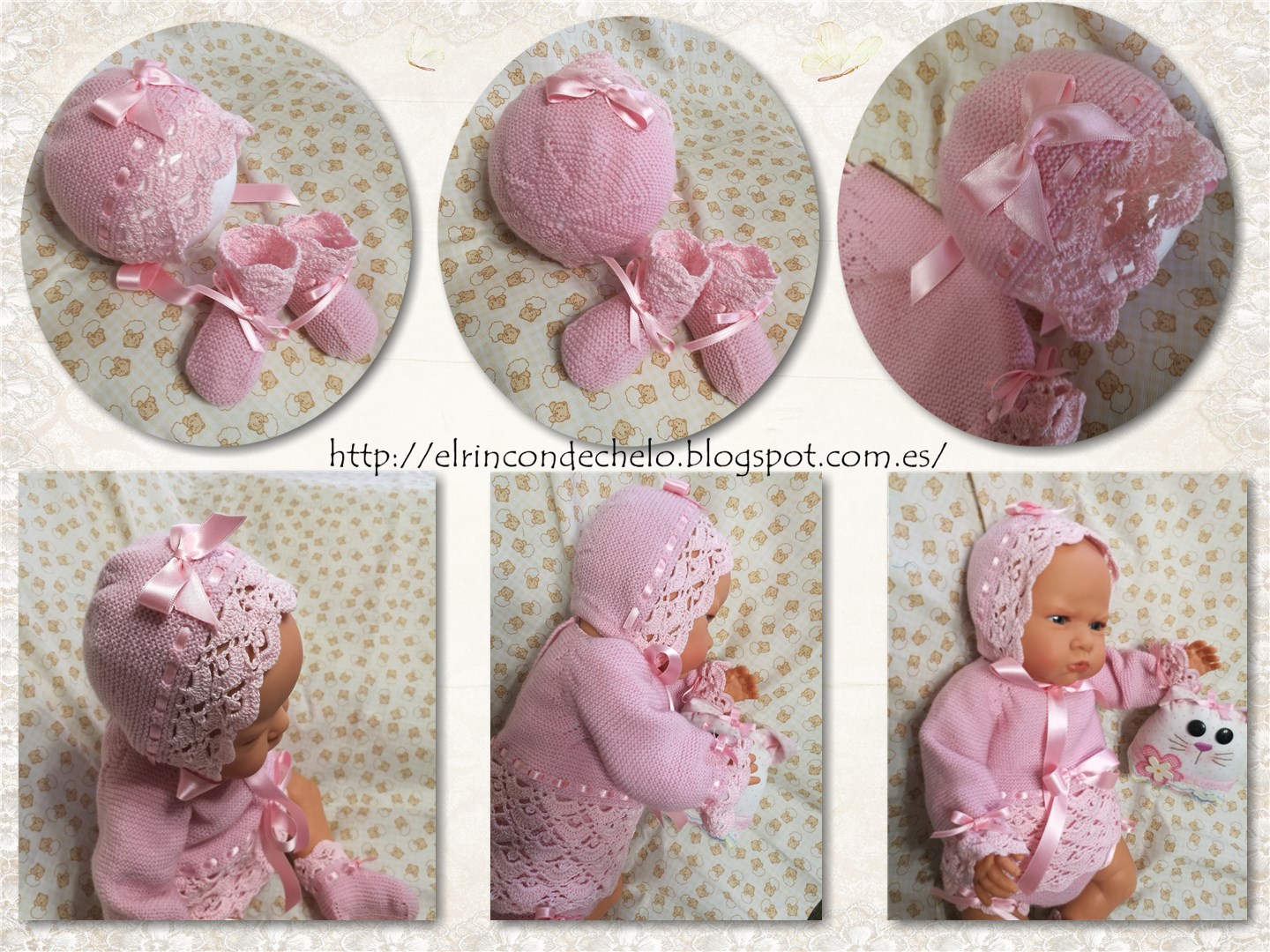 El rincón de Chelo: Conjunto primavera en color rosa