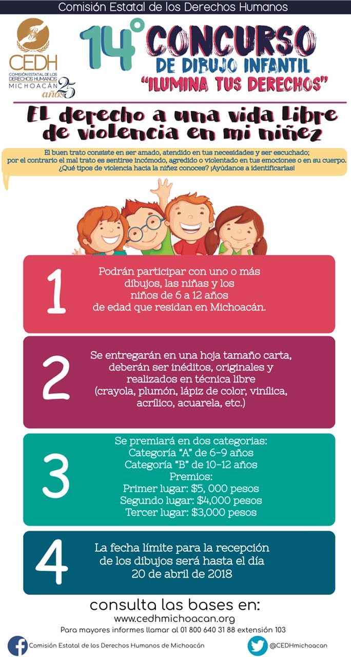 Abre Cedh Convocatoria De Concurso De Dibujo Infantil Red113