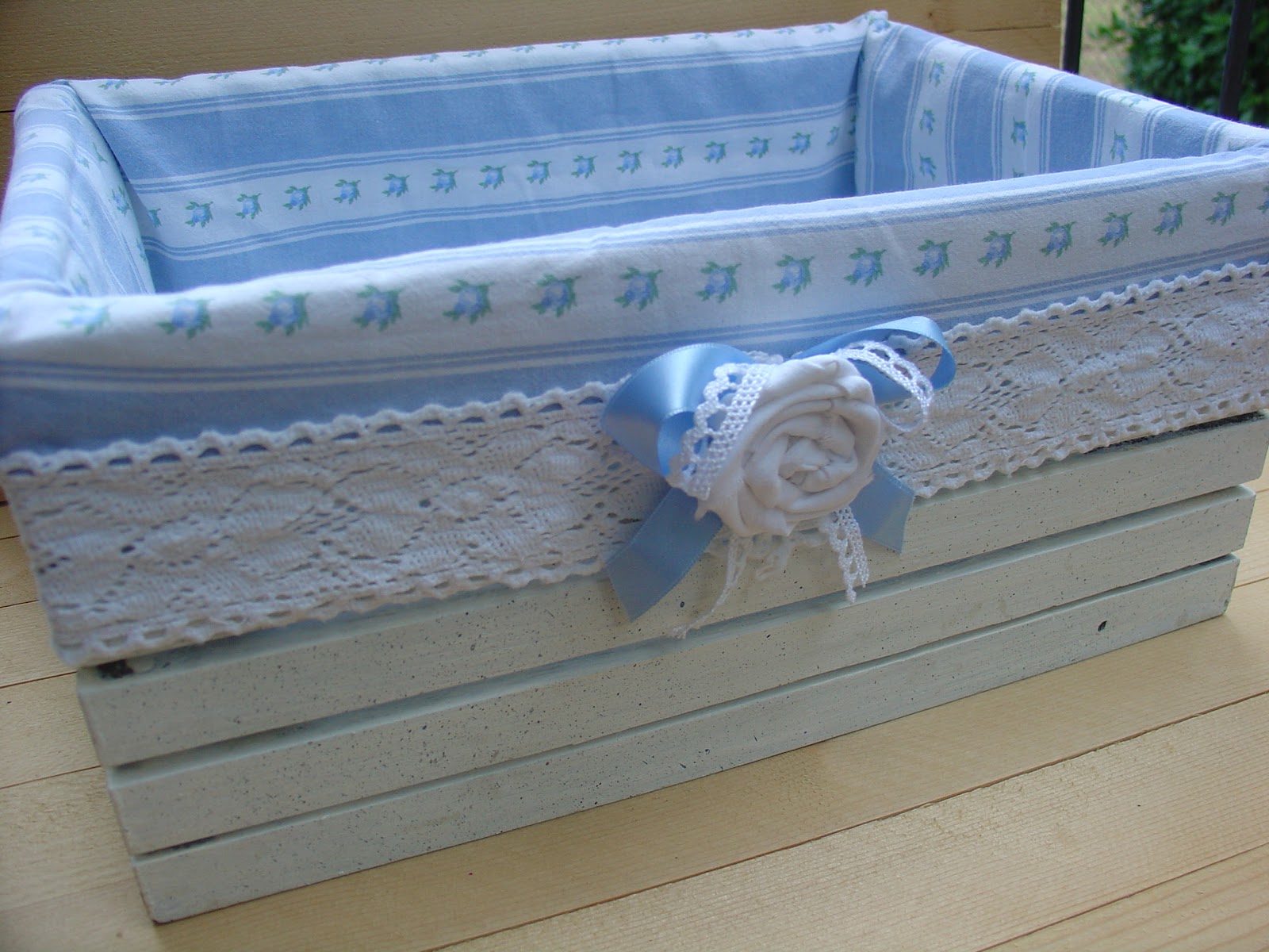 CREATIVA-OFFICINA: cesti e cassette rivestite in tessuto