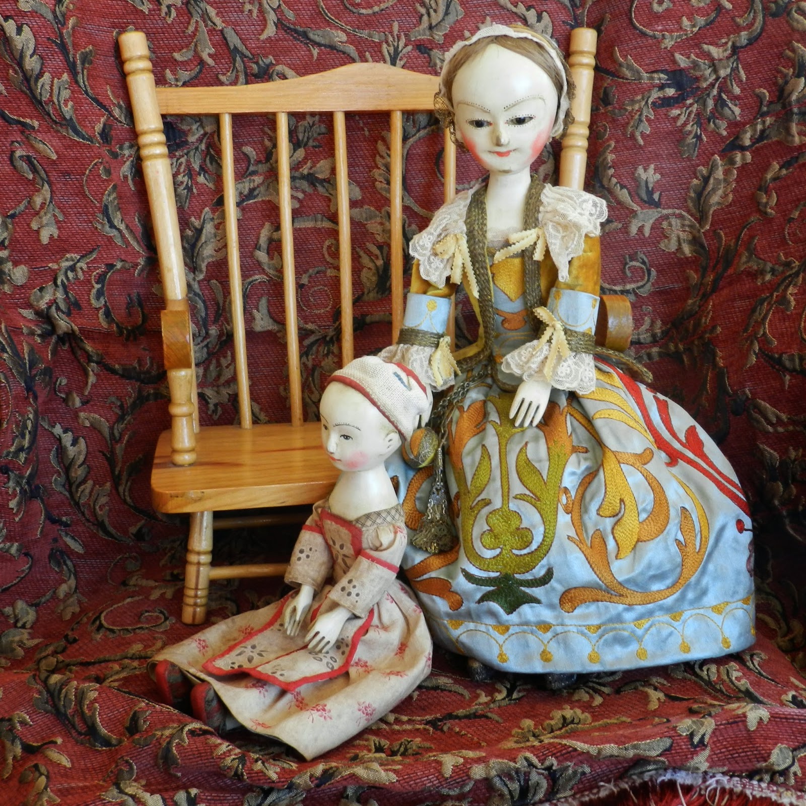 The Old Wooden Sisters: Queen Anne doll , wooden, jointed dolls ...